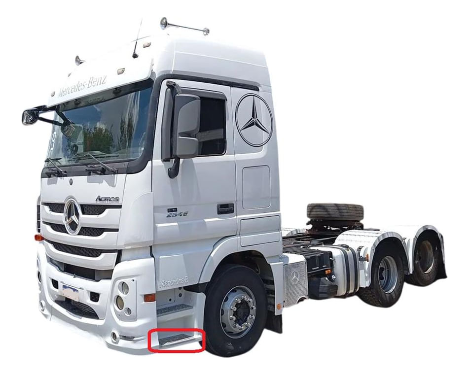 Chapa inferior estribo actros le - MEZ@ ACESSÓRIOS PARA CAMINHÕES